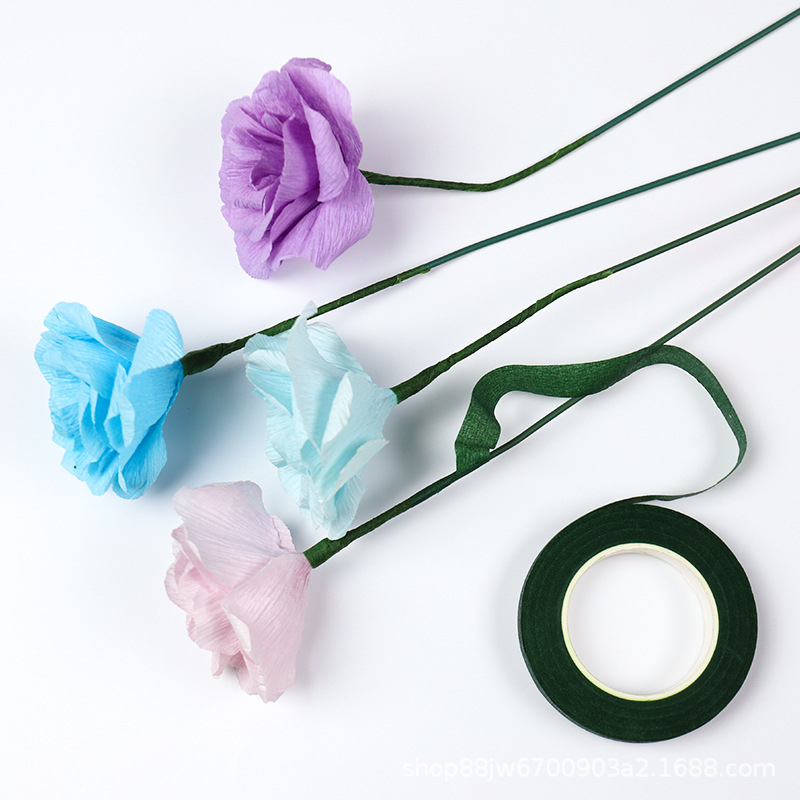 Wire mesh flower material diy flower diameter green wire handmade rose ...