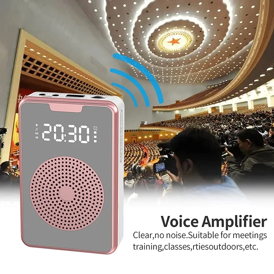 Microphone Teacher 4500mah Wireless Voice Small Mic Super Clear Sound ...