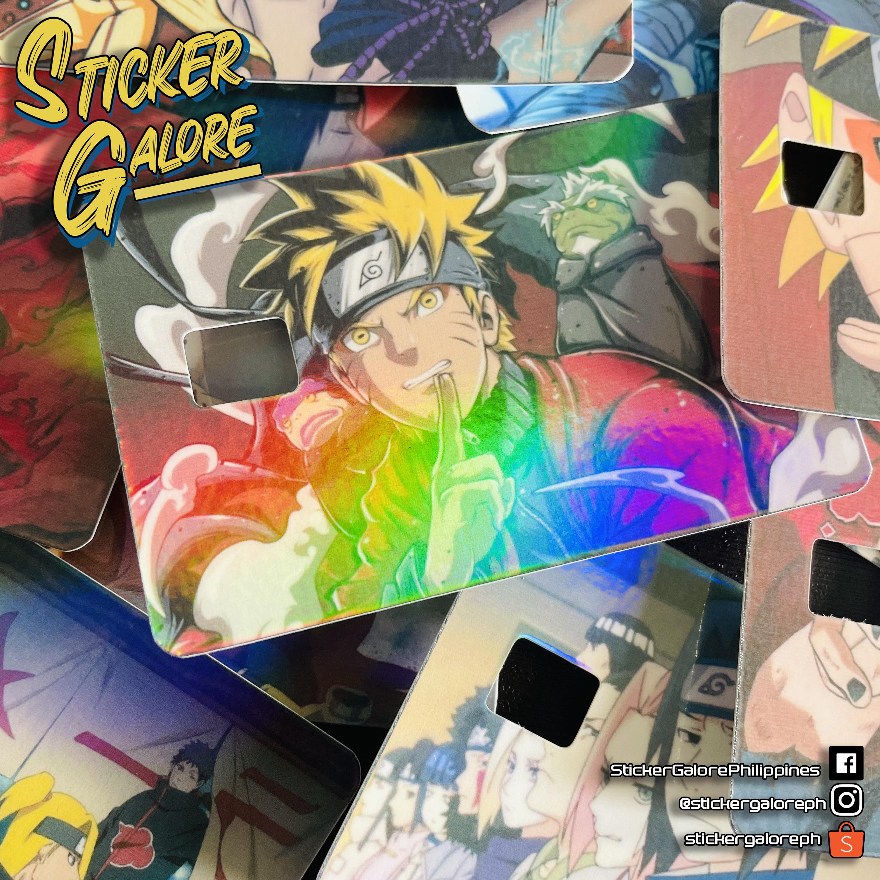 NARUTO ATM DEBIT/CREDIT CARD SKIN (VINYL LAMINATED STICKER, GLOSSY ...