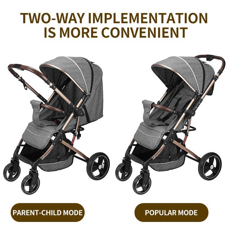 MOMYSO Two-Way Baby Stroller Foldable Portable Sit-And-Lie Lightweight ...