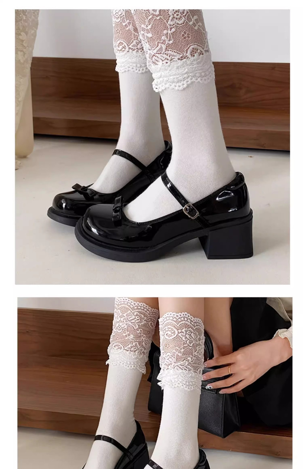 Women's Mary Jane/jk Shoes Non-slip Wearable Leather Shoes Chunky Heel ...