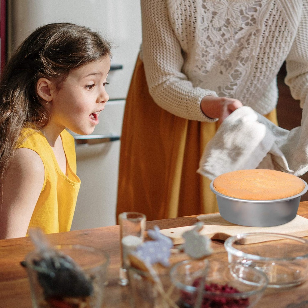 HomeAce 4/6/8/10 inch Anode Baking Pan Removable Bottom Nonstick ...