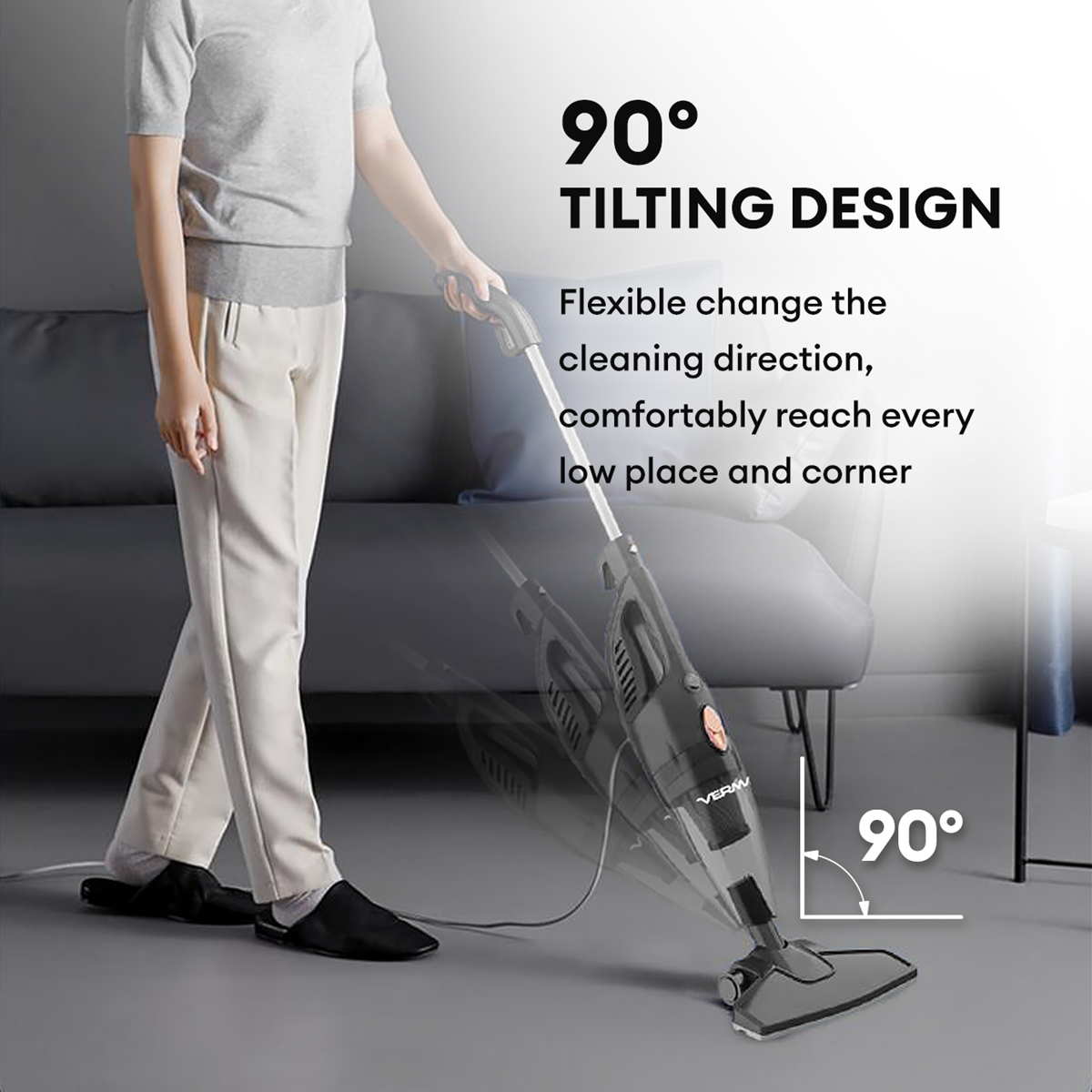 Vermax 2IN1 Handheld Vacuum Cleaner 18000pa Lightweight Stick Vacuum ...