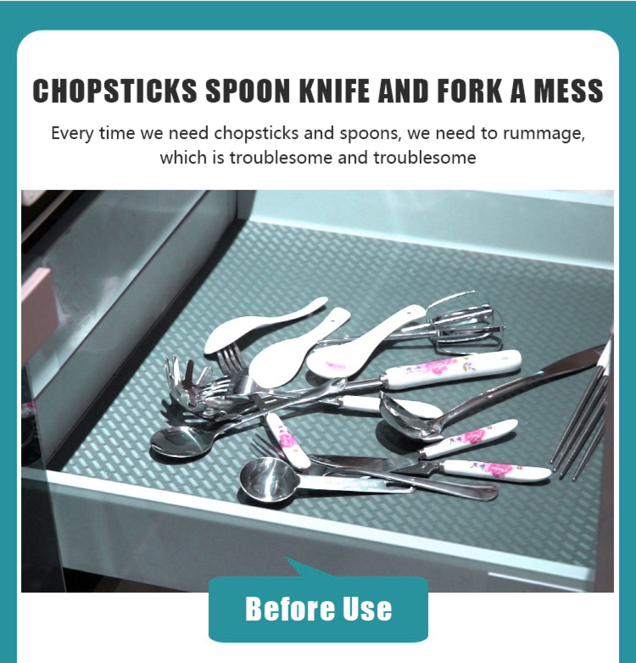 BTY Spoon and Fork Drawer Organizer Cutlery Organizer Best Fits for ...