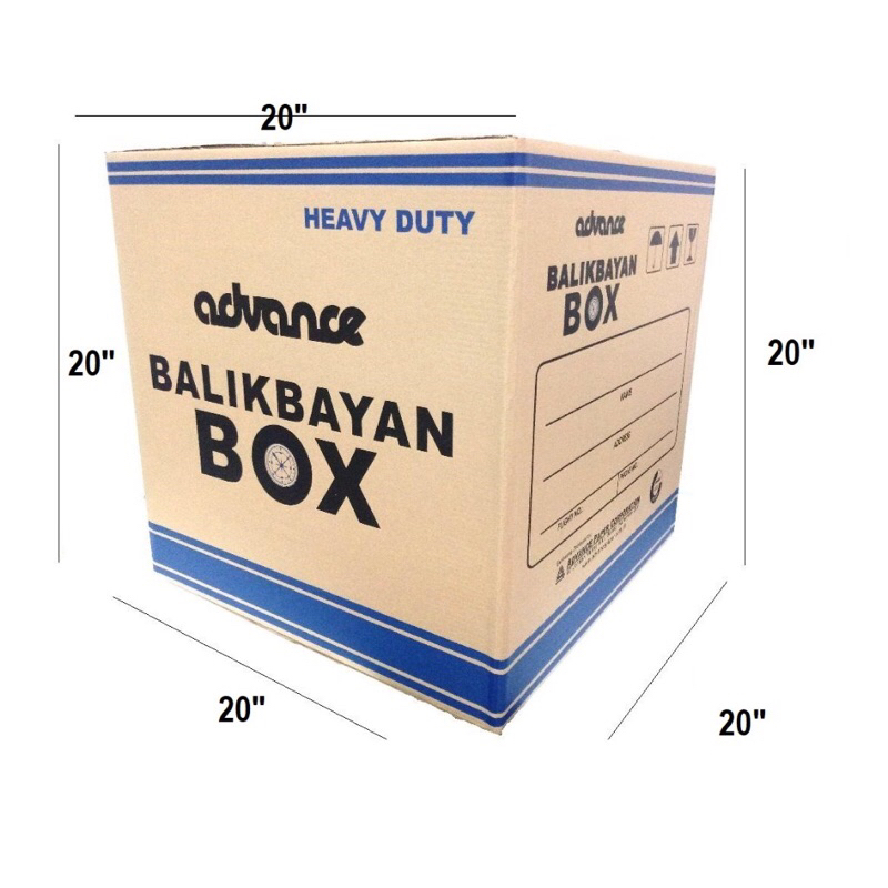 1pc Heavy Duty Balikbayan Box Storage Box Travel Box Brown 20x20x20 ...