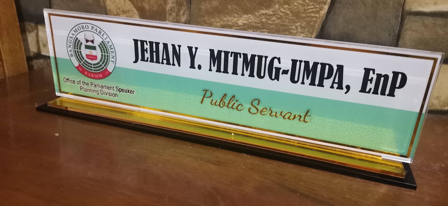 Acrylic DESKTOP Nameplate | Shopee Philippines