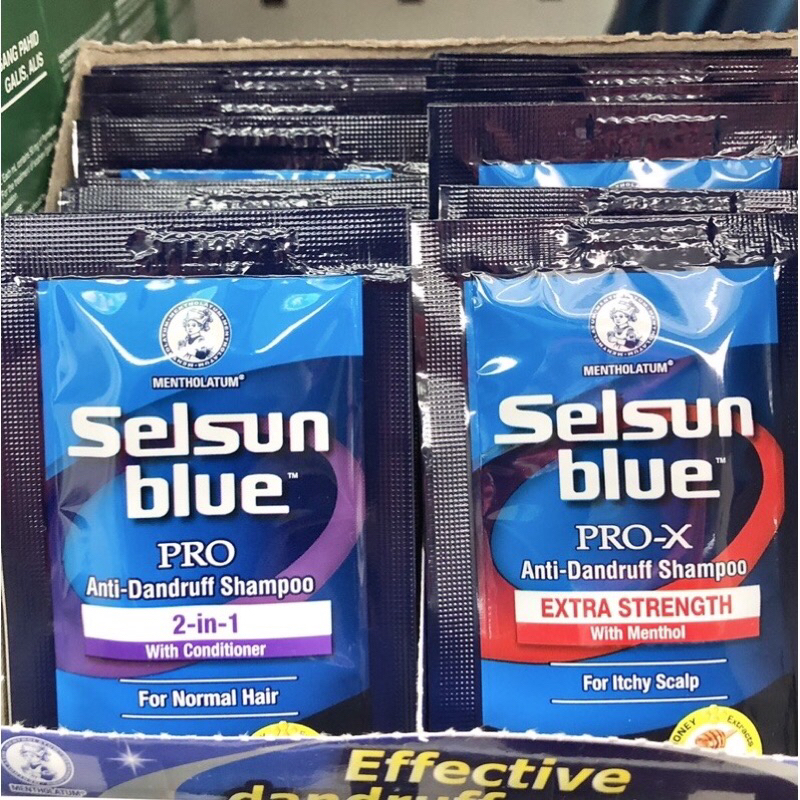 Selsun Blue Pro-X Anti Dandruff Shampoo Sachet 6g 2pcs | Shopee Philippines