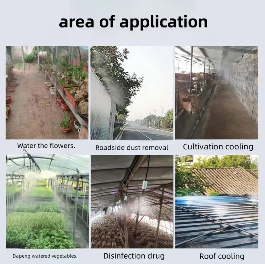 10m Automatic Watering Kits Brass Micro Misting Spray Cooling System ...