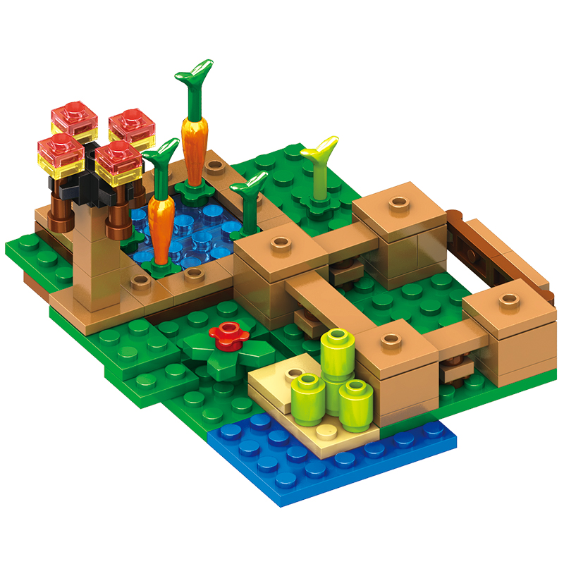 500Pcs My World Village Set Minecraft Building Block Toys Kids Classic ...