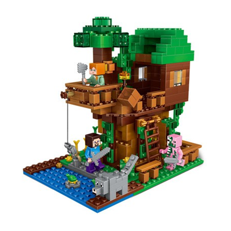 500Pcs My World Village Set Minecraft Building Block Toys Kids Classic ...