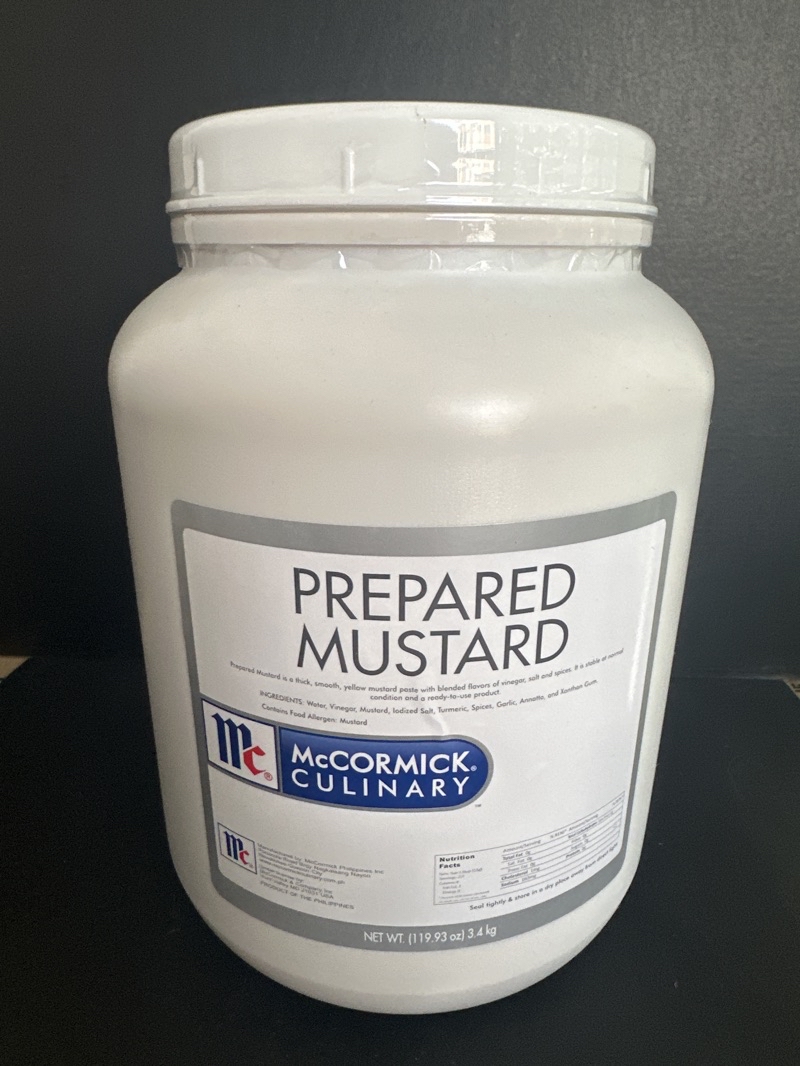 McCormick Prepared Mustard 3.4kgs | Shopee Philippines