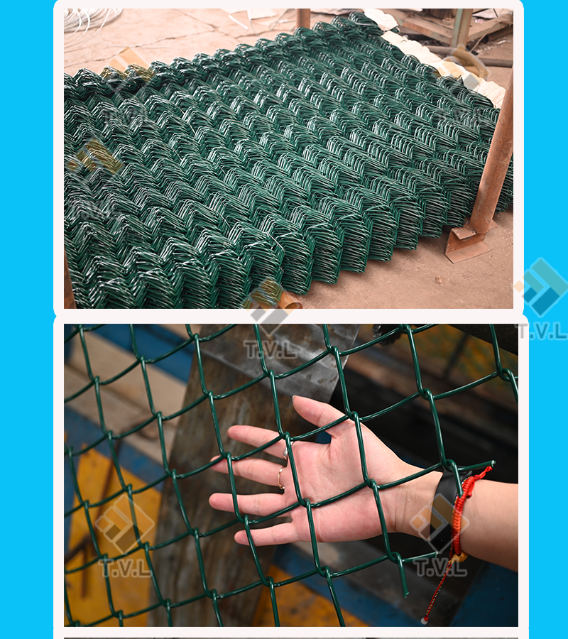 TVL Galvanized Cyclone Wires Mesh 6m 6FT Chain Link Fence for Farm ...