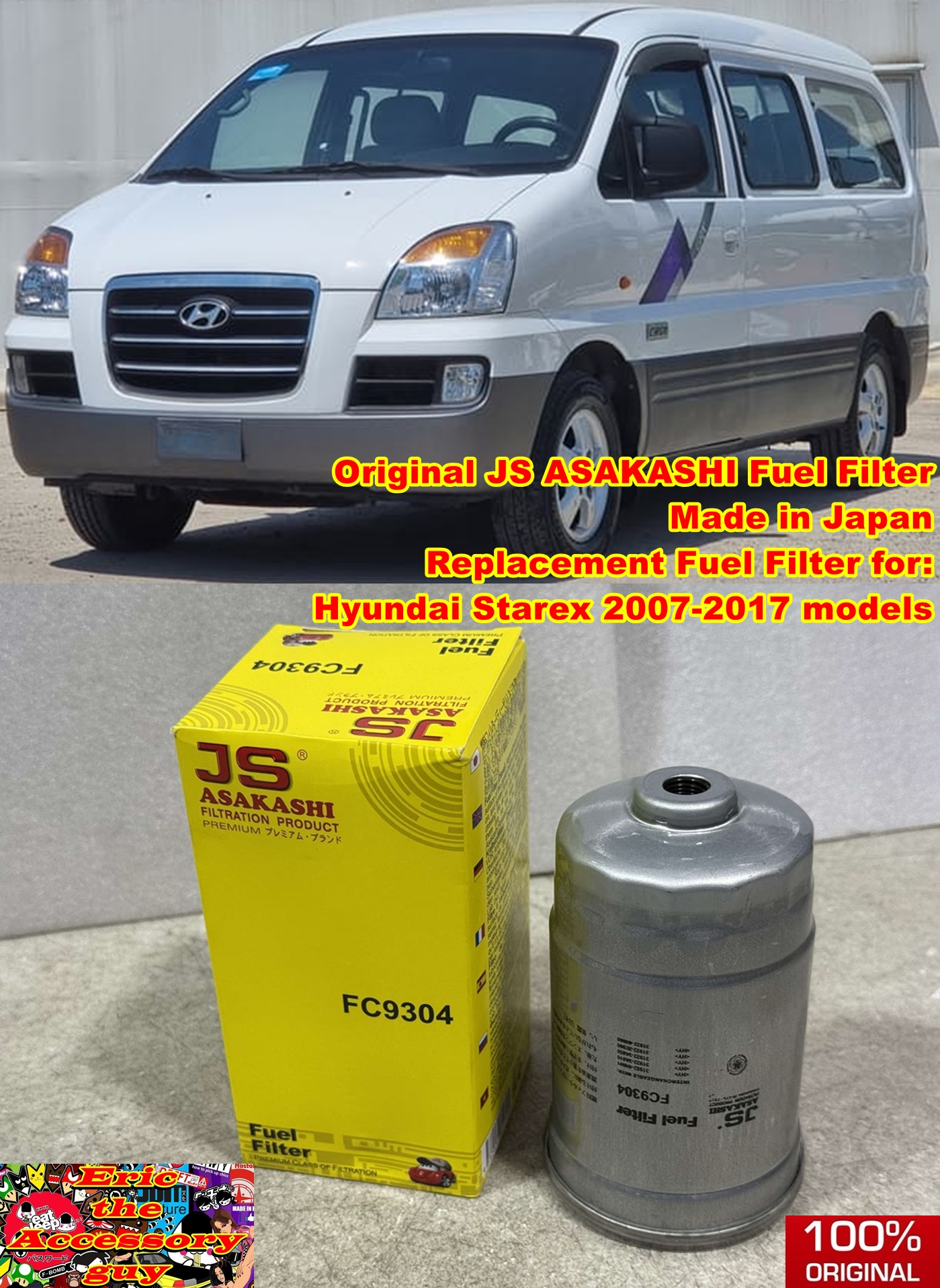 Hyundai Starex Fuel Filter 2007-2017 models (Original JS Asakashi Made ...
