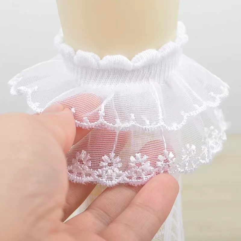 Lace Socks For Kids Girls Short Mesh Socks Medyas Princess Dance Socks ...