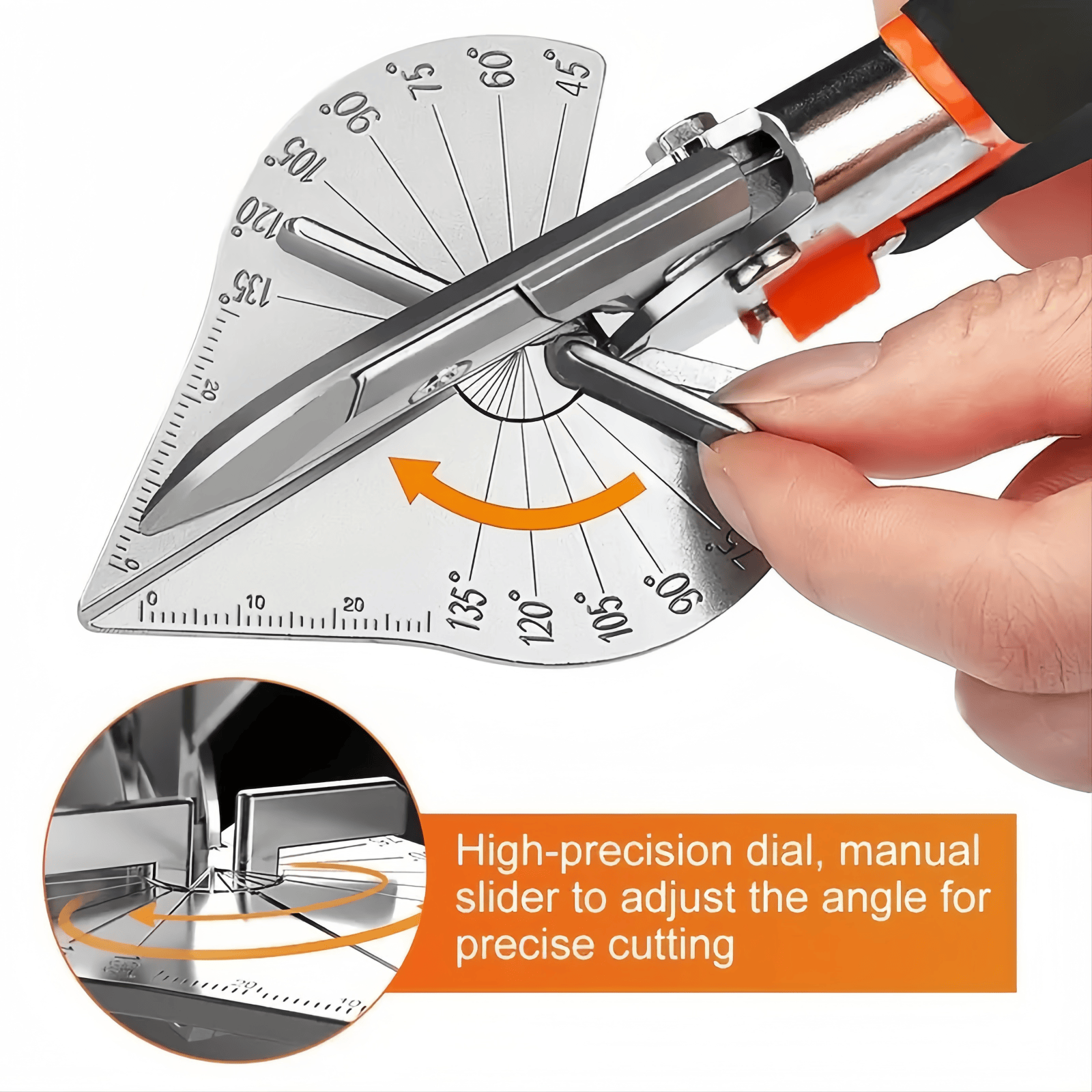 45-135° Angle Cutters, Handheld Multi-Adjustable Angle Cutting Tool ...