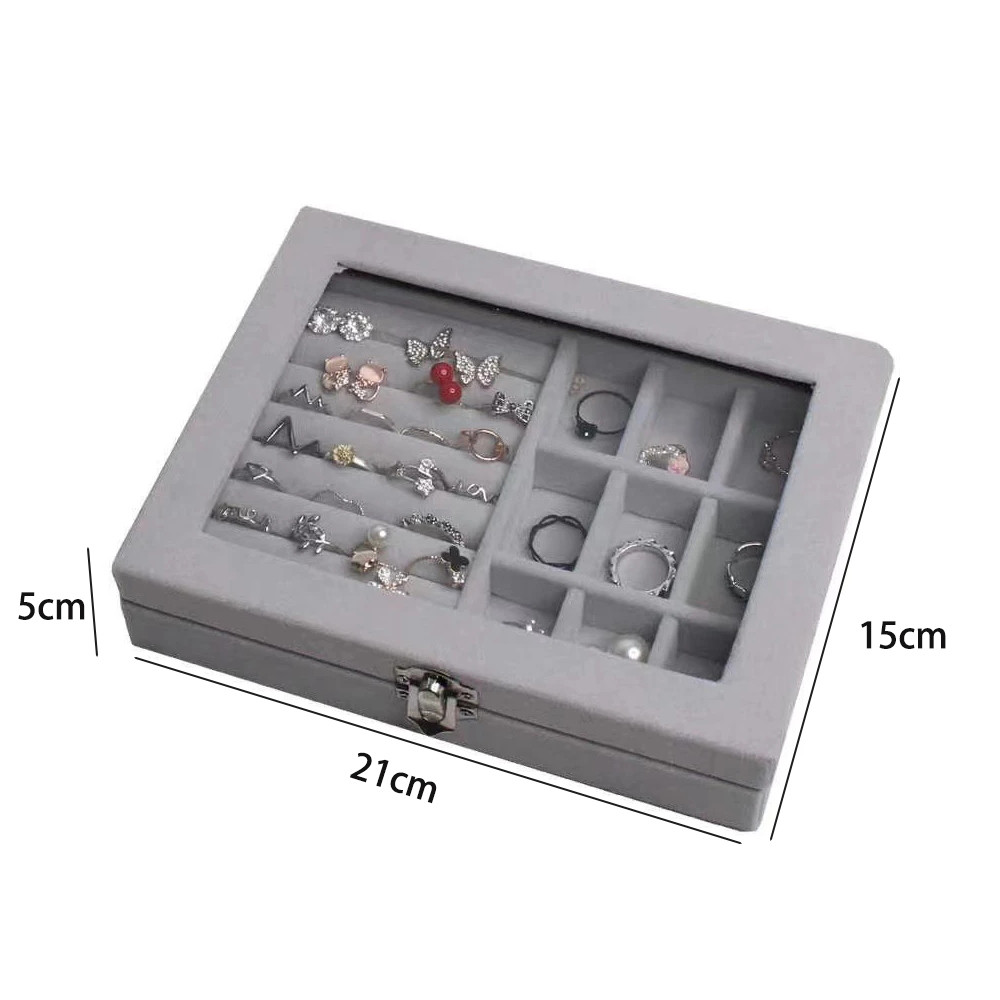 Fashion Velvet Jewelry Storage Box for Necklace Earring Ring Gift ...