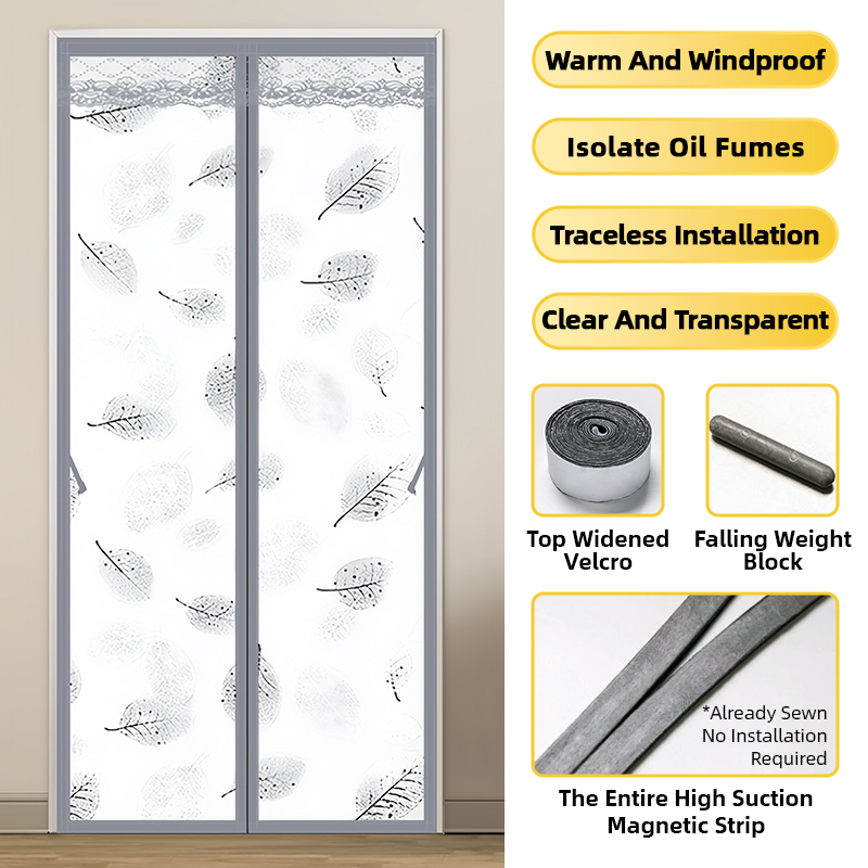 90*210cm Air Conditioning Door Curtain Plastic Door Curtain Long For Bedroom Air Conditioner ...