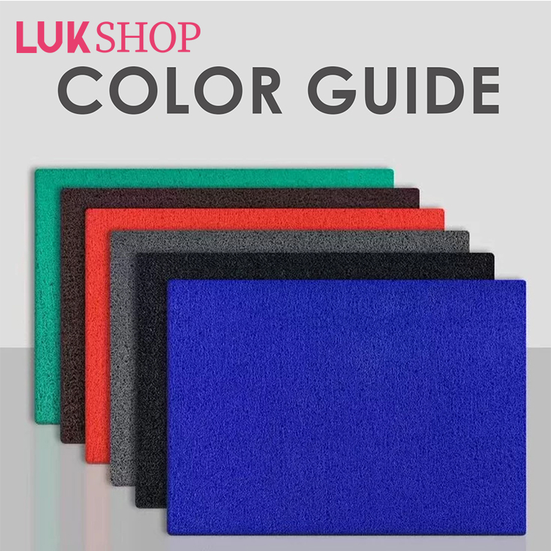 LUK Thick PVC Doormat Plain 10mm Thick Entrance Mat Door Mat | Shopee ...