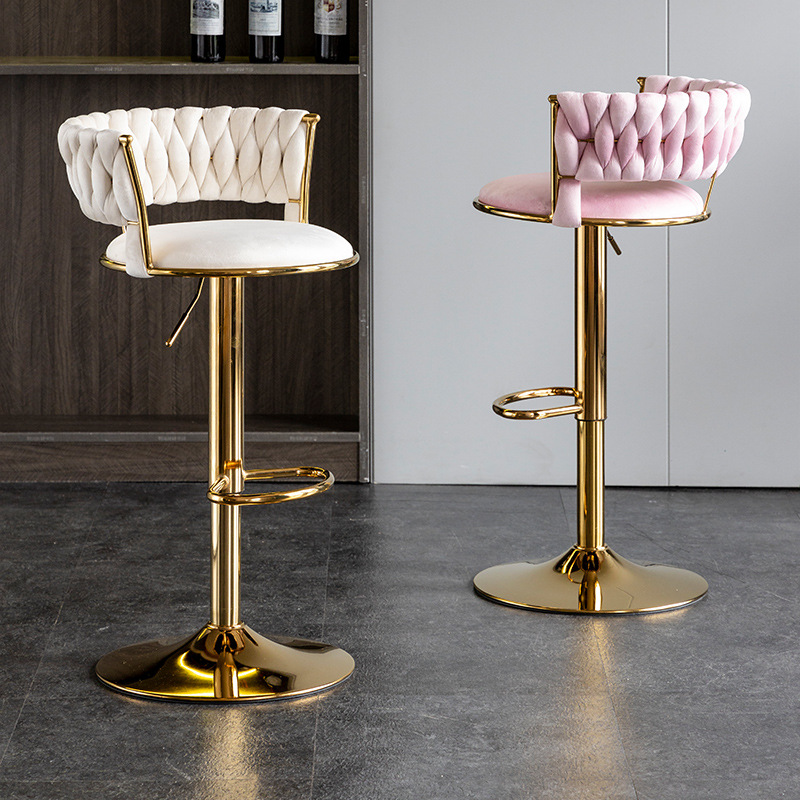Nordic Fashion Light Luxury Rotating Lifting Bar Chair Liftable ...