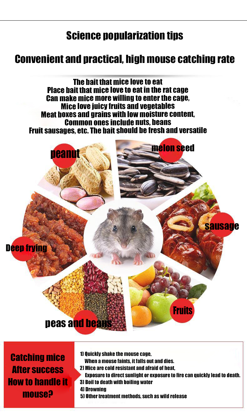 New Rat Cage Trap Rat Catching Bucket Fully Automatic Rodent Control ...