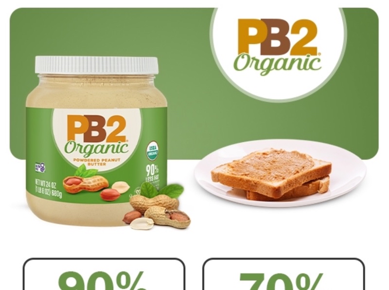PB2 Organic Powdered Peanut Butter 184g | Shopee Philippines