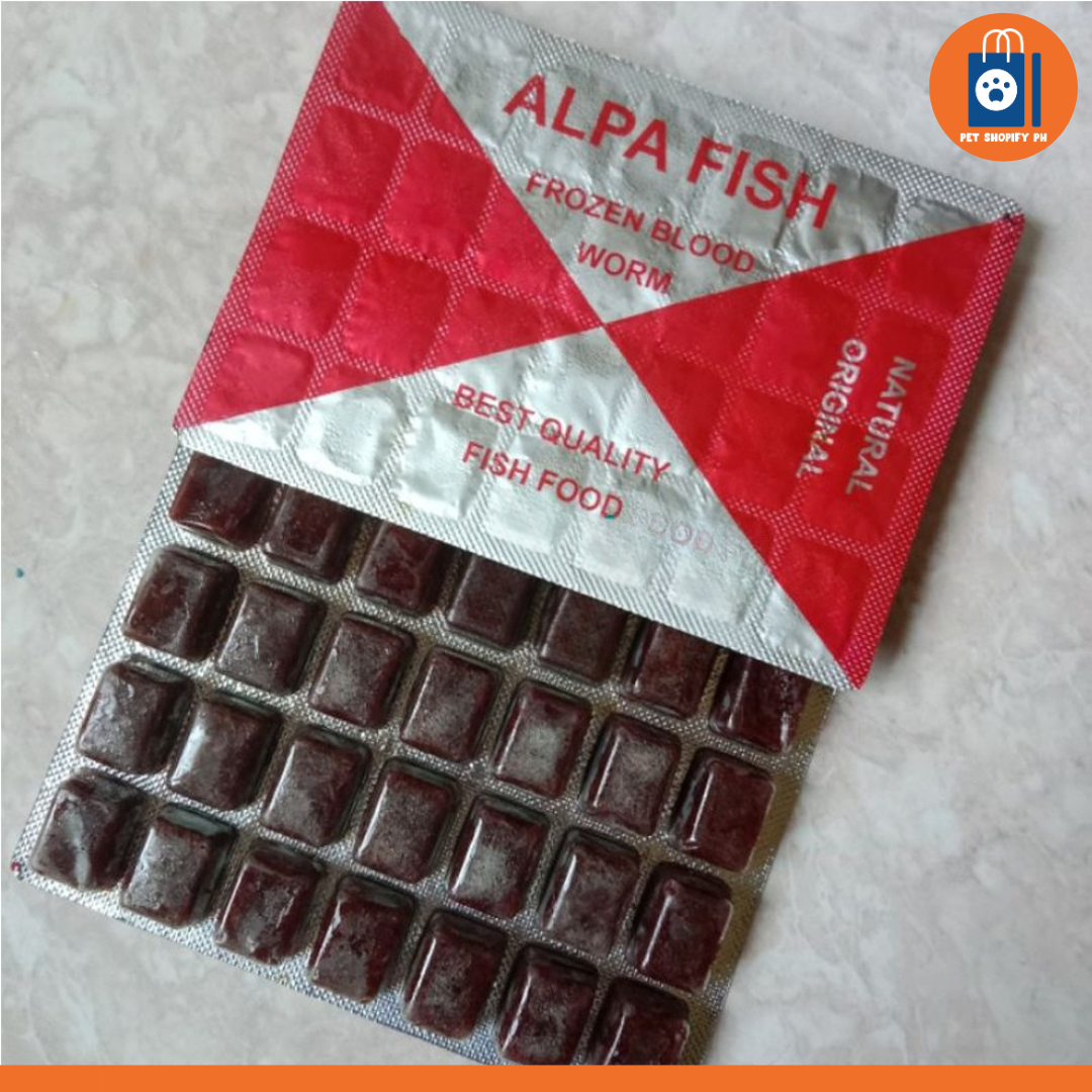 Alpa Frozen Bloodworm Cubes Fish Food Pet Food (Available in Wholesale ...