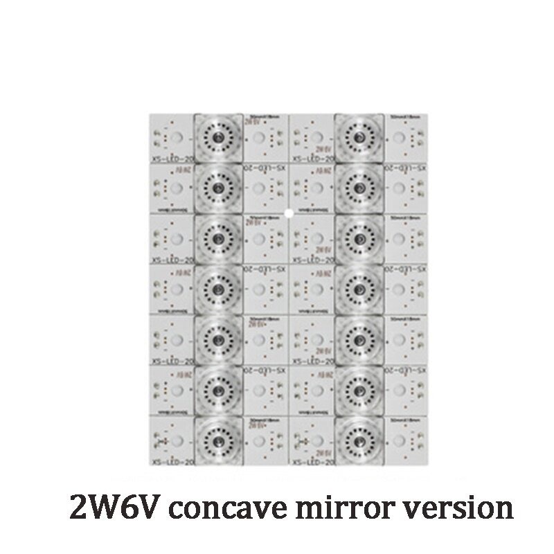 50pcs/100pcs/Bag Aluminum Substrate 3V/6V LED Concave-Convex Mirror ...