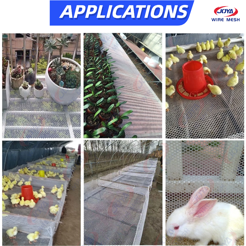 1M Plastic Mesh Garden Fence Screen Farm Net Chicken Wire Fencing Pet ...