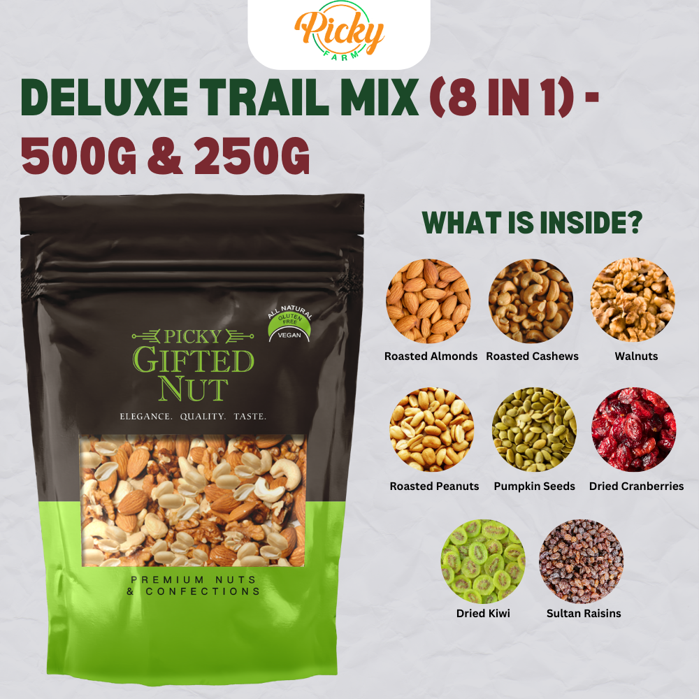 Deluxe Trail Mix | 8 in 1 Trail Mix 250g - 500g | Best Choice Trail Mix ...