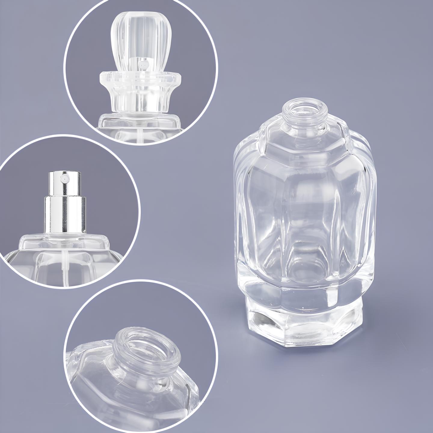 Glasspak 50ml 100ml Princess Perfume Bottle Crimp Type Crimp Lid ...