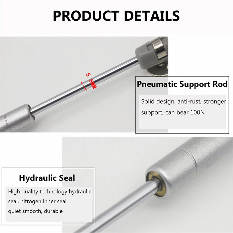 Pneumatic Support Rod Cabinet Door Lift Support Hydraulic Hinge Gas ...