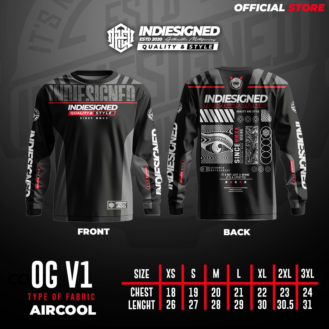 OG V1 RIDING JERSEY (INDIESIGNED OFFICIAL) | Shopee Philippines