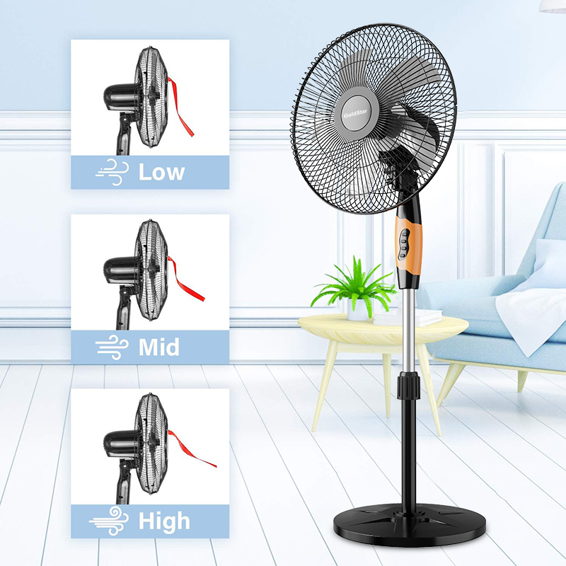 Gold Star 1-2pcs 16 Inch Stand Fan Electric Fan Energy Saving Stand Fan ...