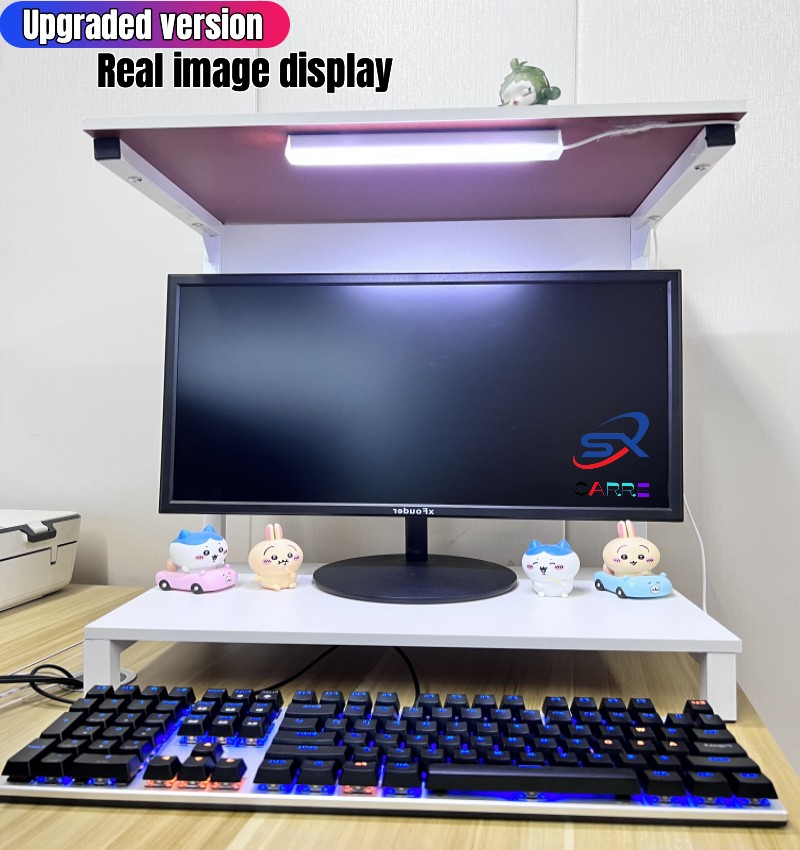 Ergonomic 2 Layer Wooden Monitor Stand Printer Table Computer Stand ...