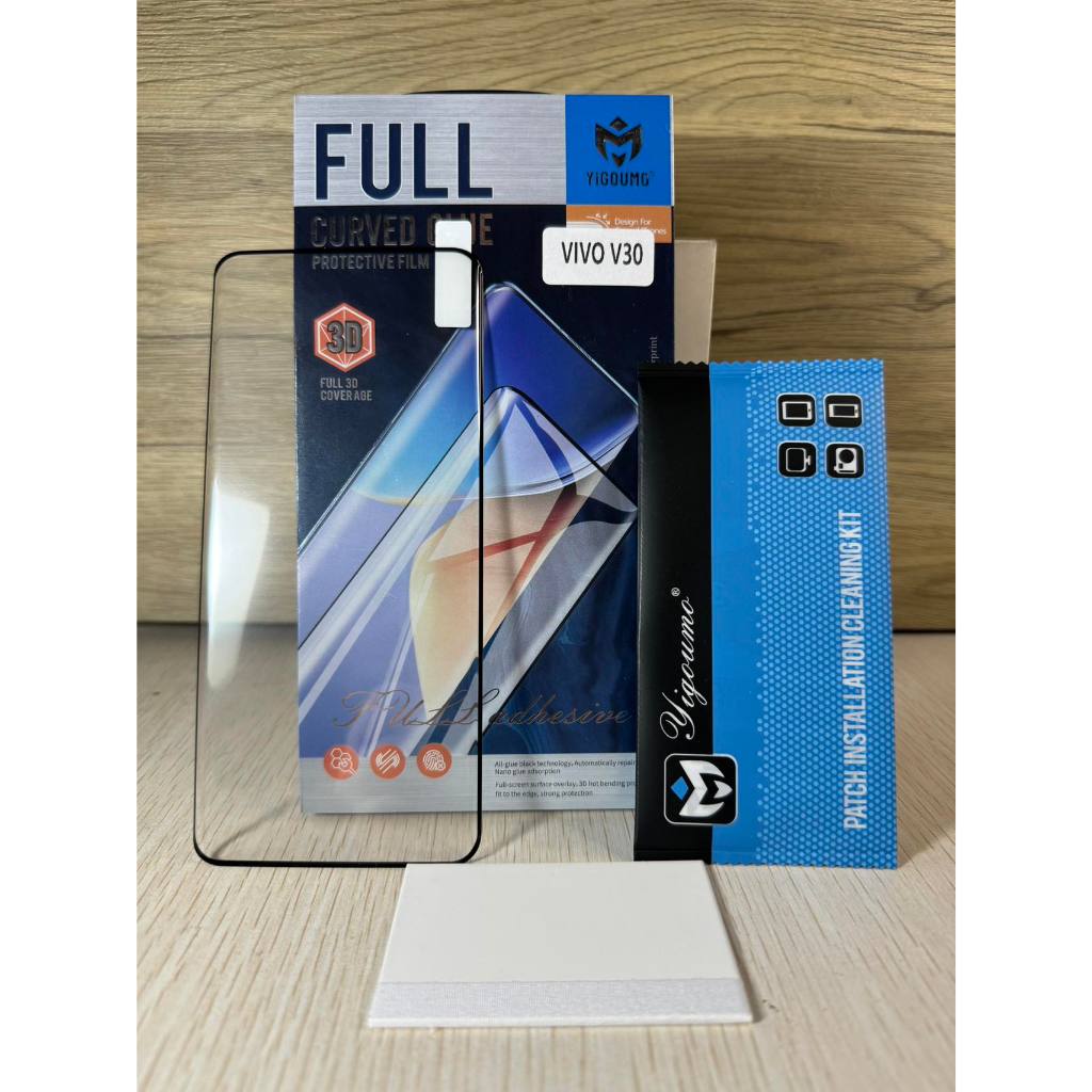 Full Glue Tempered Glass Curved To Curved Screen Protector vivo V50 V29 ...