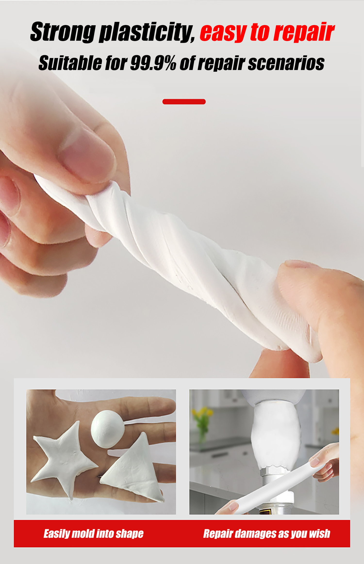 100G Powerful Viscosity Mud Iron Clay Adhesive Foundry Glue For Metal ...