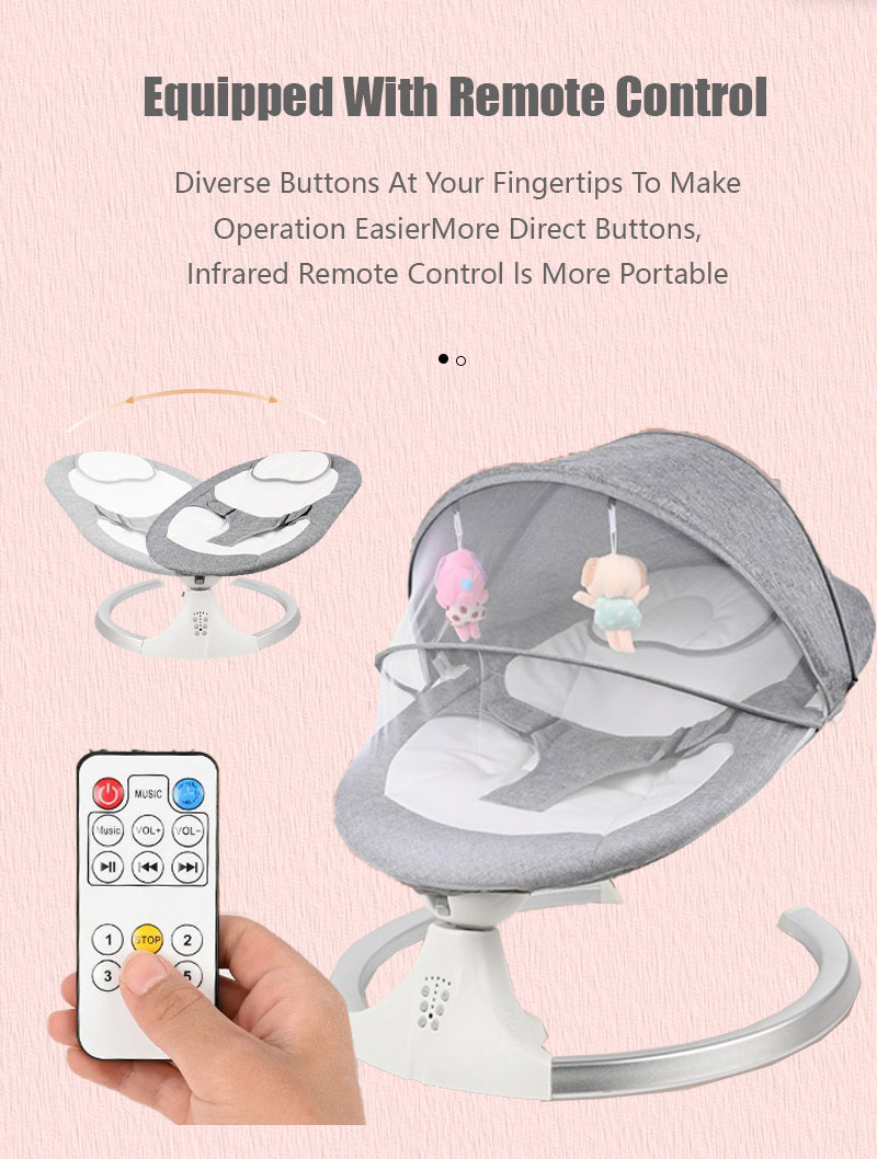 Rabbit Baby Swing Rocker Cradle Electric Adjustable Rocking Chair For ...