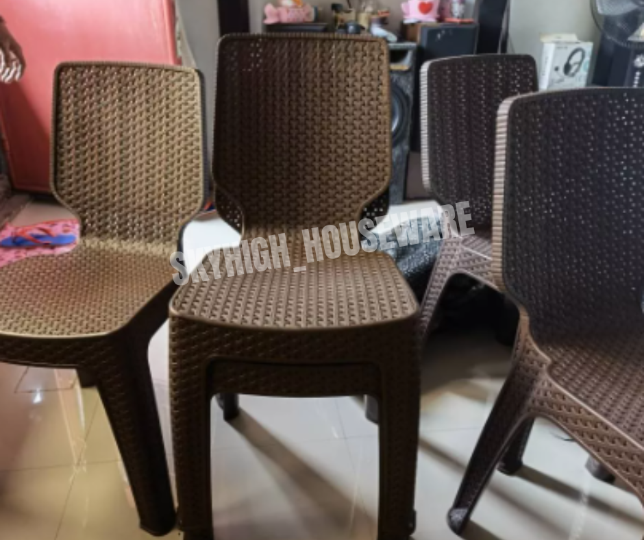HEAVY DUTY PLASTIC RATTAN CHAIR WITH BACKREST / ARMLESS / UPUAN / #698 ...