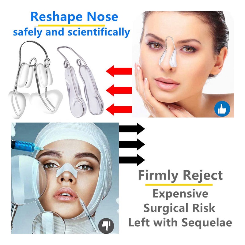 Nose Shaper Lifter Clip Nose Up Lifting Soft Nose Bridge Straightener ...