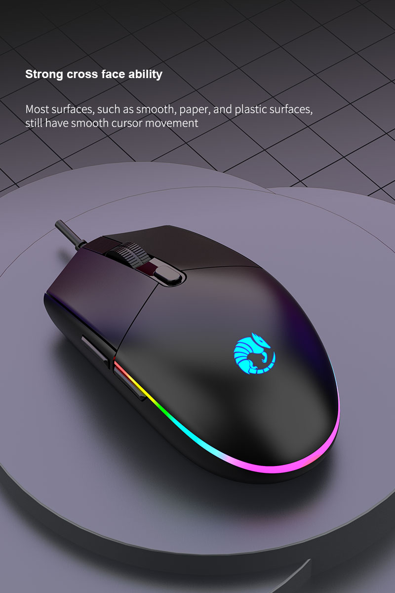 Zeus x Raiku G707 Luminious LED Gaming Mouse 7 Color RGB Lighting 5 DPI ...