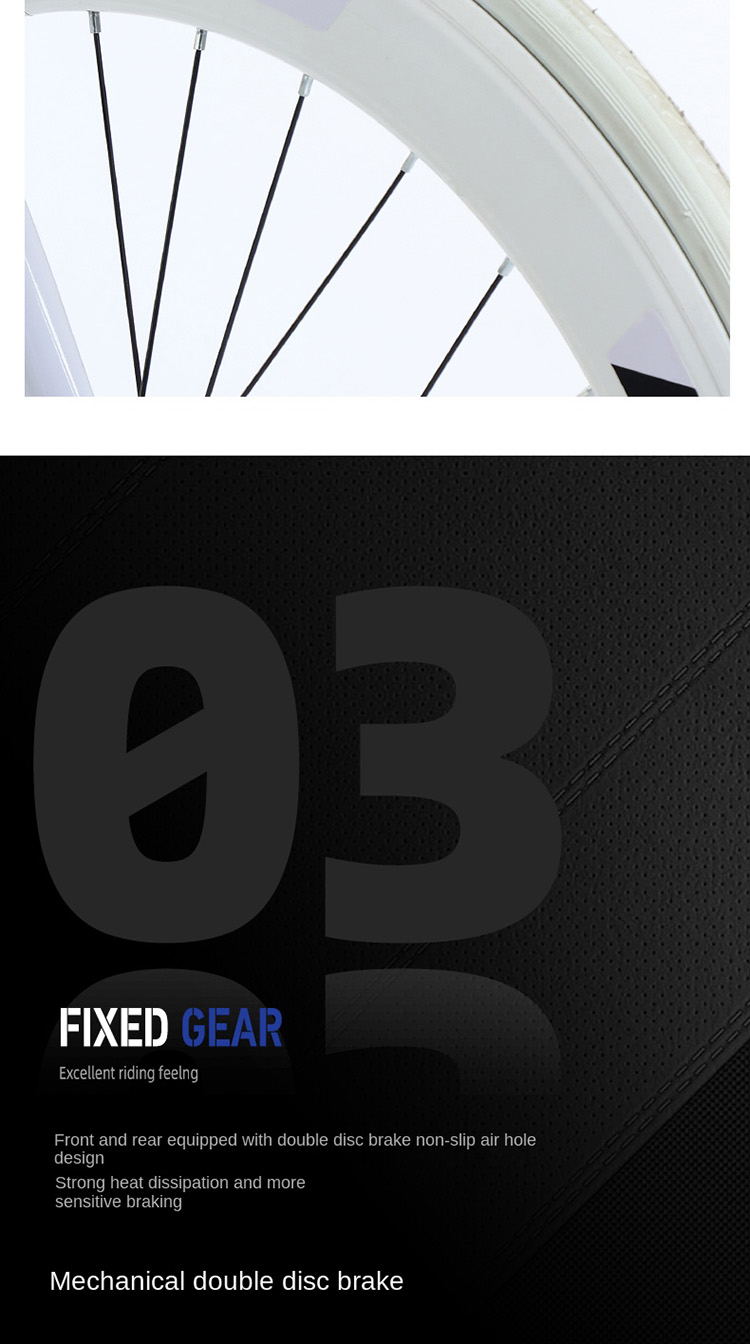 LUANDA Fixie Bike 26 Inch Adult Bike 700CC 7-Speeds Alloy commuter ...