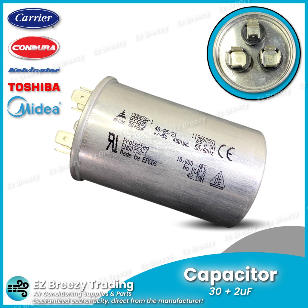 Capacitors (Dual) for Air Conditioning Units | Carrier, Condura ...