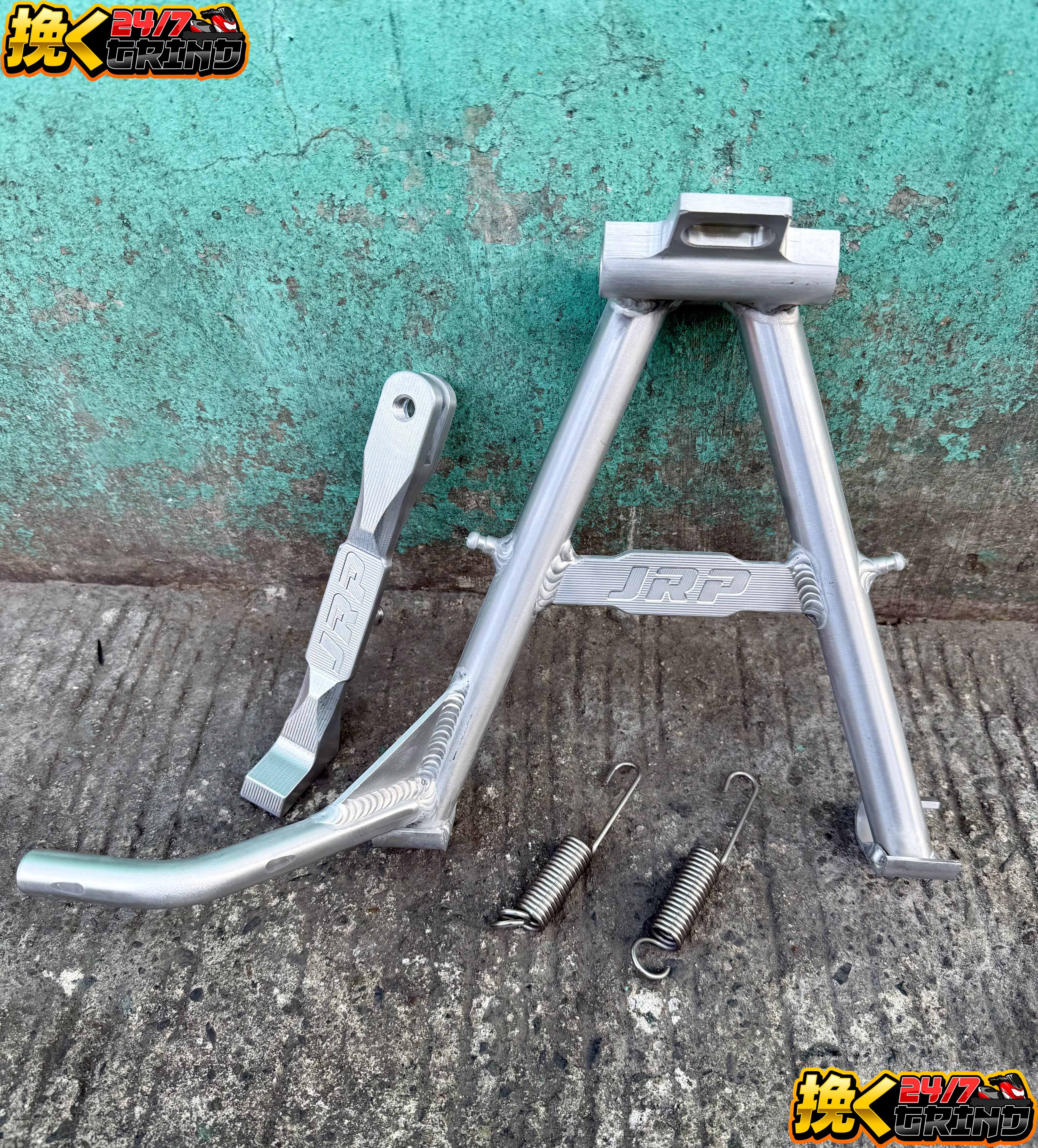 JRP CNC CENTER STAND AND SIDE STAND FOR RAIDER FI / RAIDER CARB ...