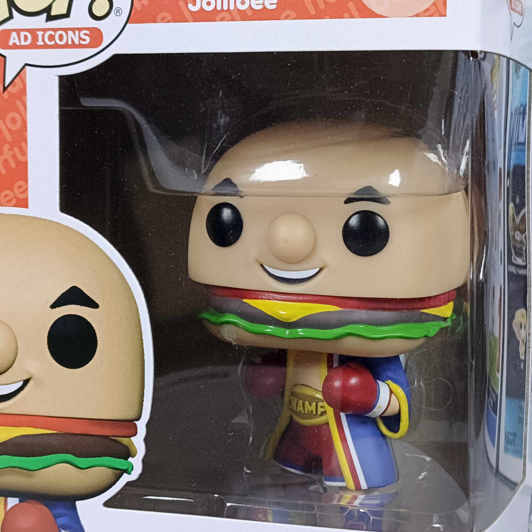 (R&G) Funko POP! Jollibee Champ (154) with Boss Protector | Shopee ...