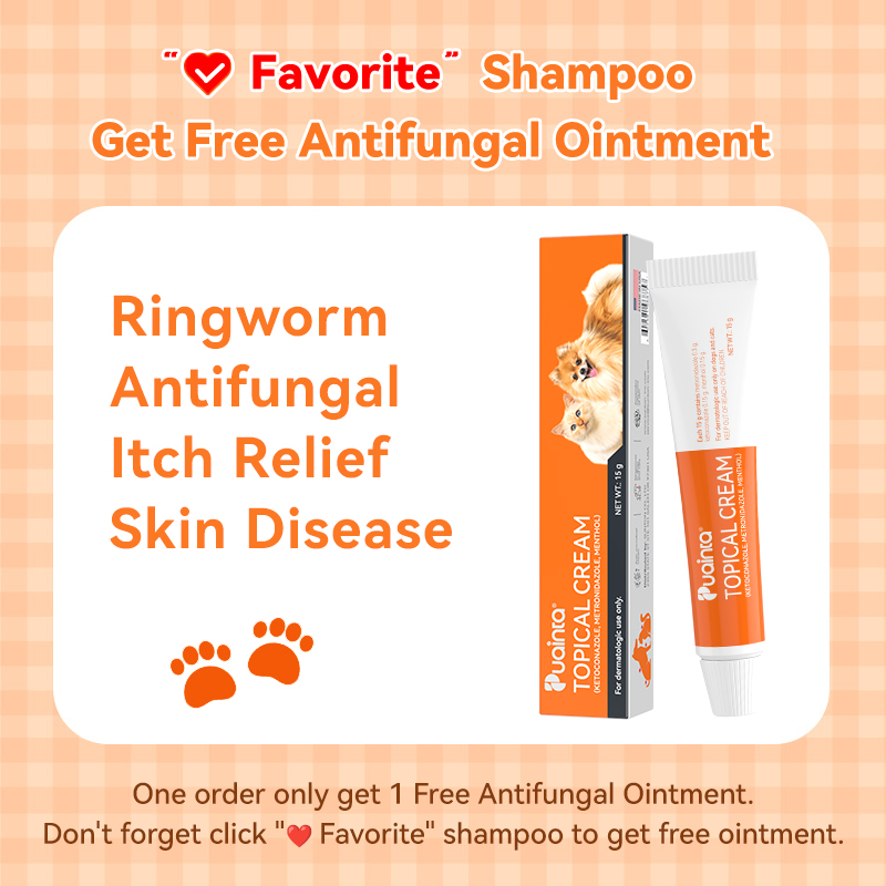 PUAINTA Anti Fungal Shampoo for Dog and Cat Skin Desease Anti Tick and ...