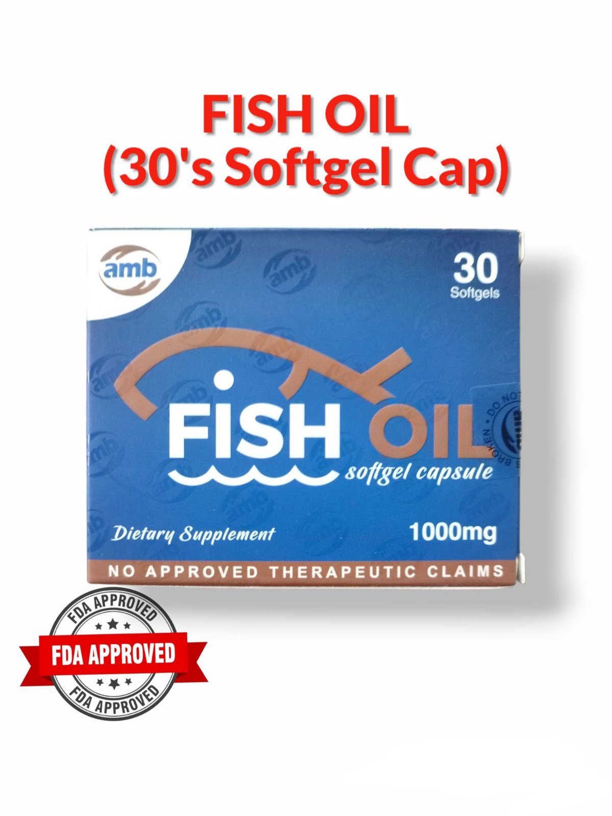 AMB / MEGANOVA Fish Oil 1000mg Soft gel (30's/box) | Shopee Philippines