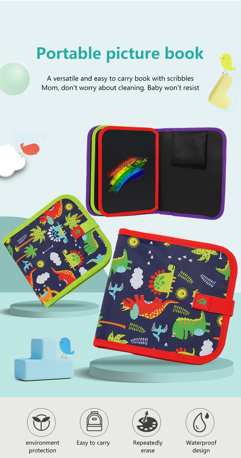 Educational Toy DIY Drawing Board Writing Pad For Kids Erasable ...