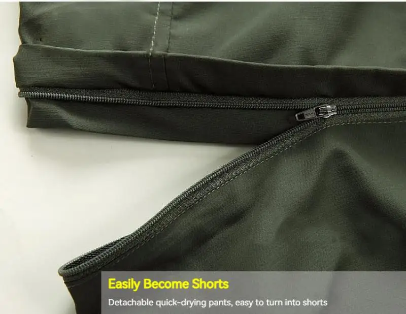 Detachable Quick Dry Cargo Pants Men Waterproof Active Multifunction ...