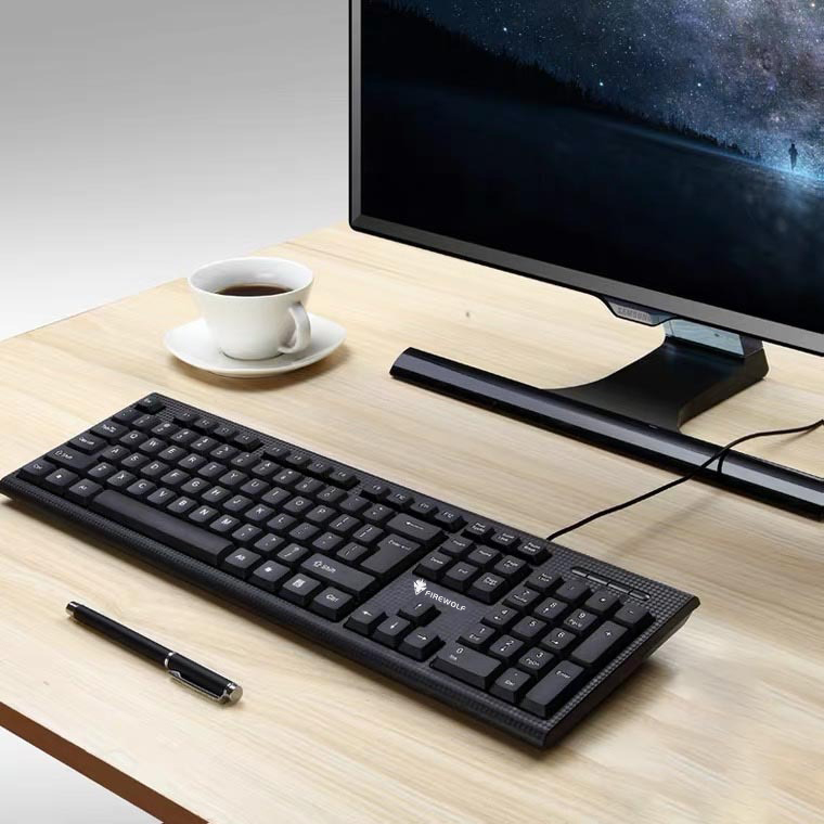 FIREWOLF Basic Keyboards Universal USB Multimedia For PC laptop ...
