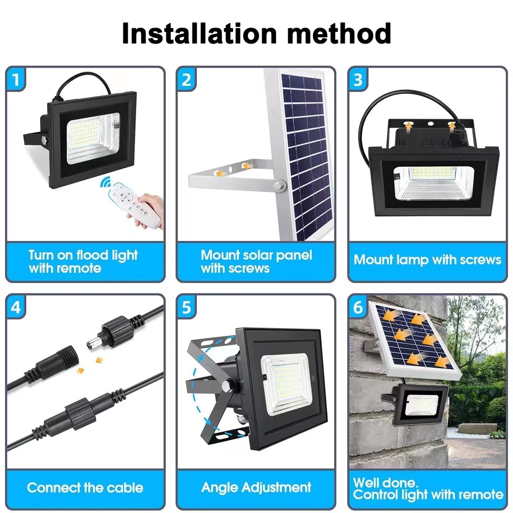 Solar flood light IP67 solar light outdoor waterproof Led Flood Street ...